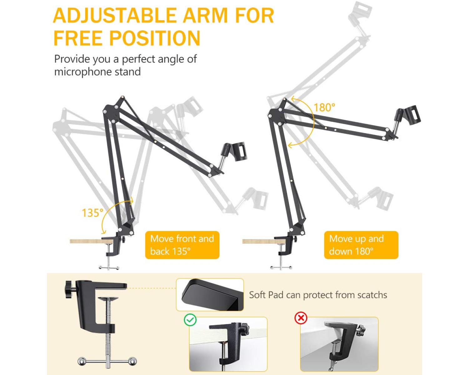 Maono AU-B01 Microphone Boom Arm Stand Price in BD | Moharaz